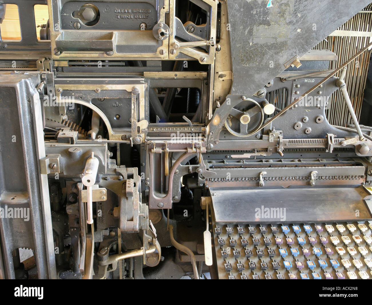 Hot Metal Typesetter Stock Photo - Alamy