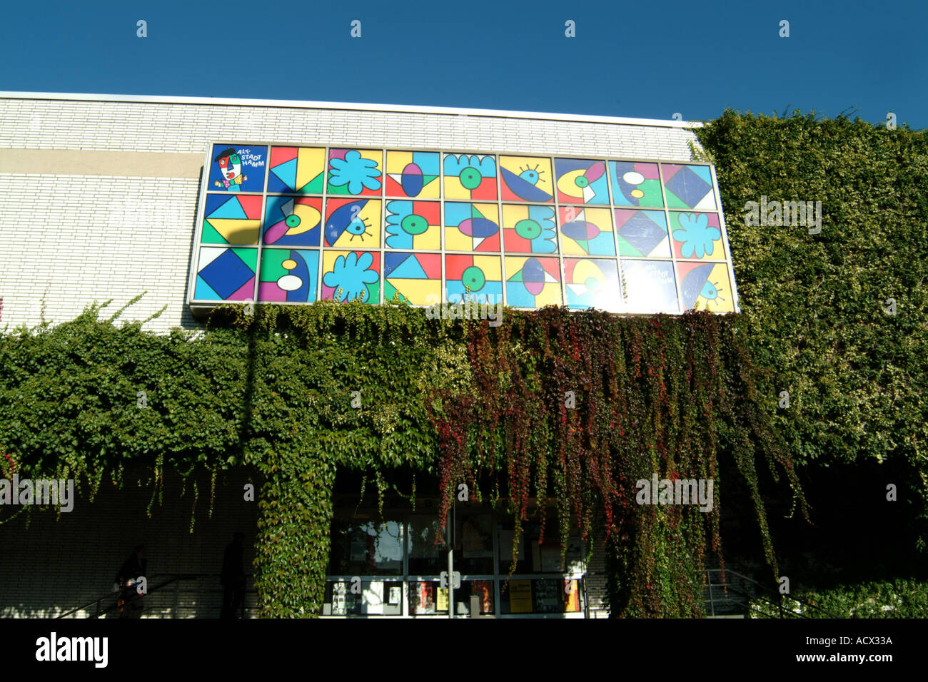 hamm library horizontal art design Stock Photo - Alamy