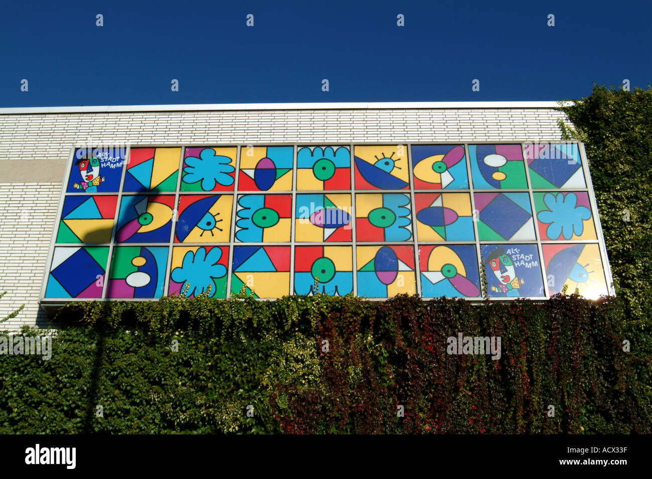 hamm library horizontal art design Stock Photo - Alamy