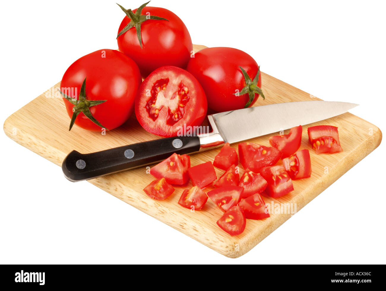 Chopped tomatoes hi-res stock photography and images - Alamy