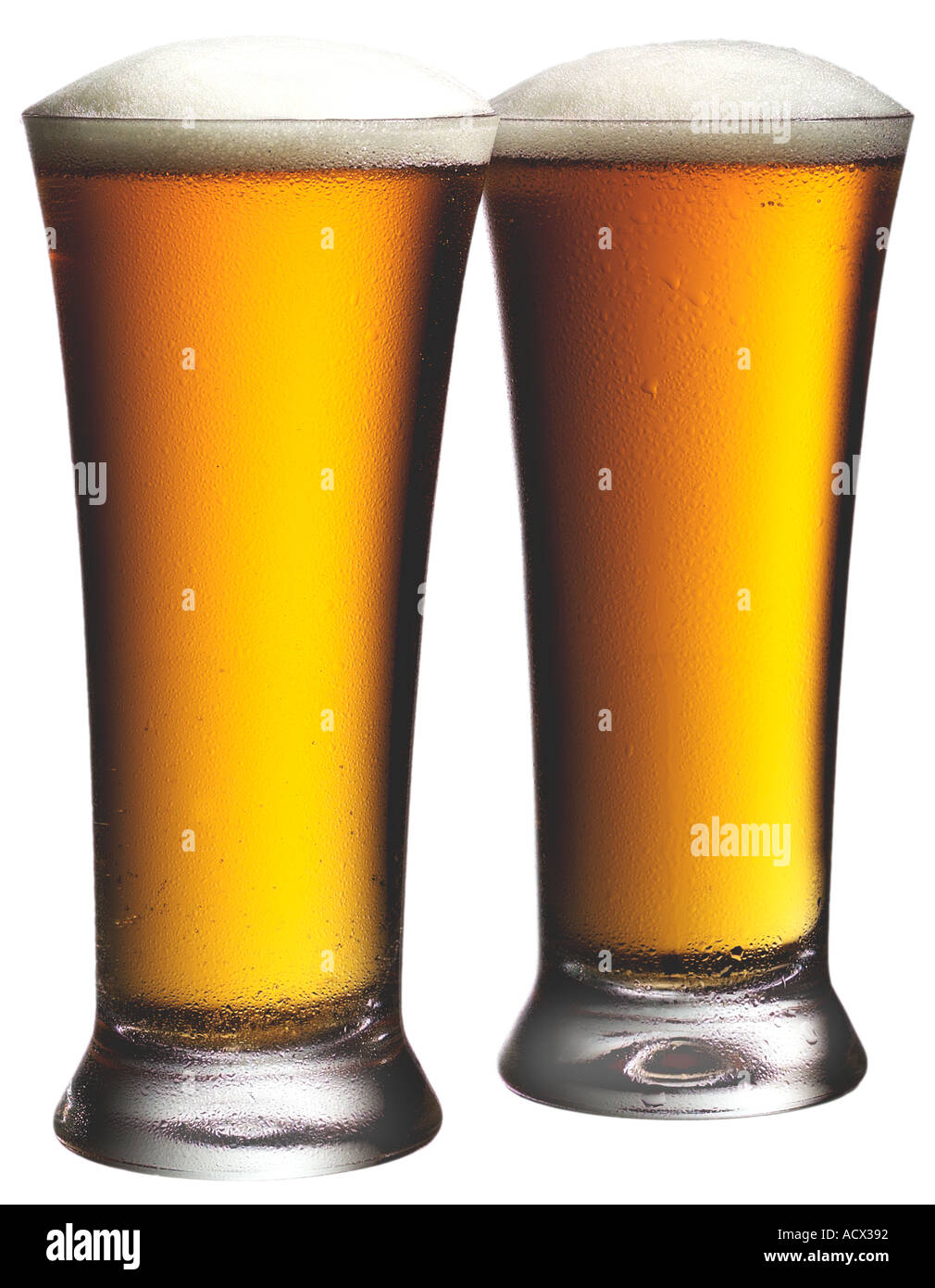 TWO BEERS CUT OUT Stock Photo - Alamy
