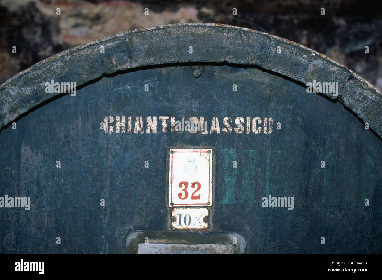 Chianti Classico wine cask Tuscany Italy Stock Photo - Alamy