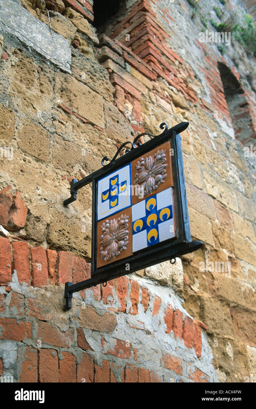 Ceramic shop Sign Pienza Tuscany Italy Stock Photo - Alamy