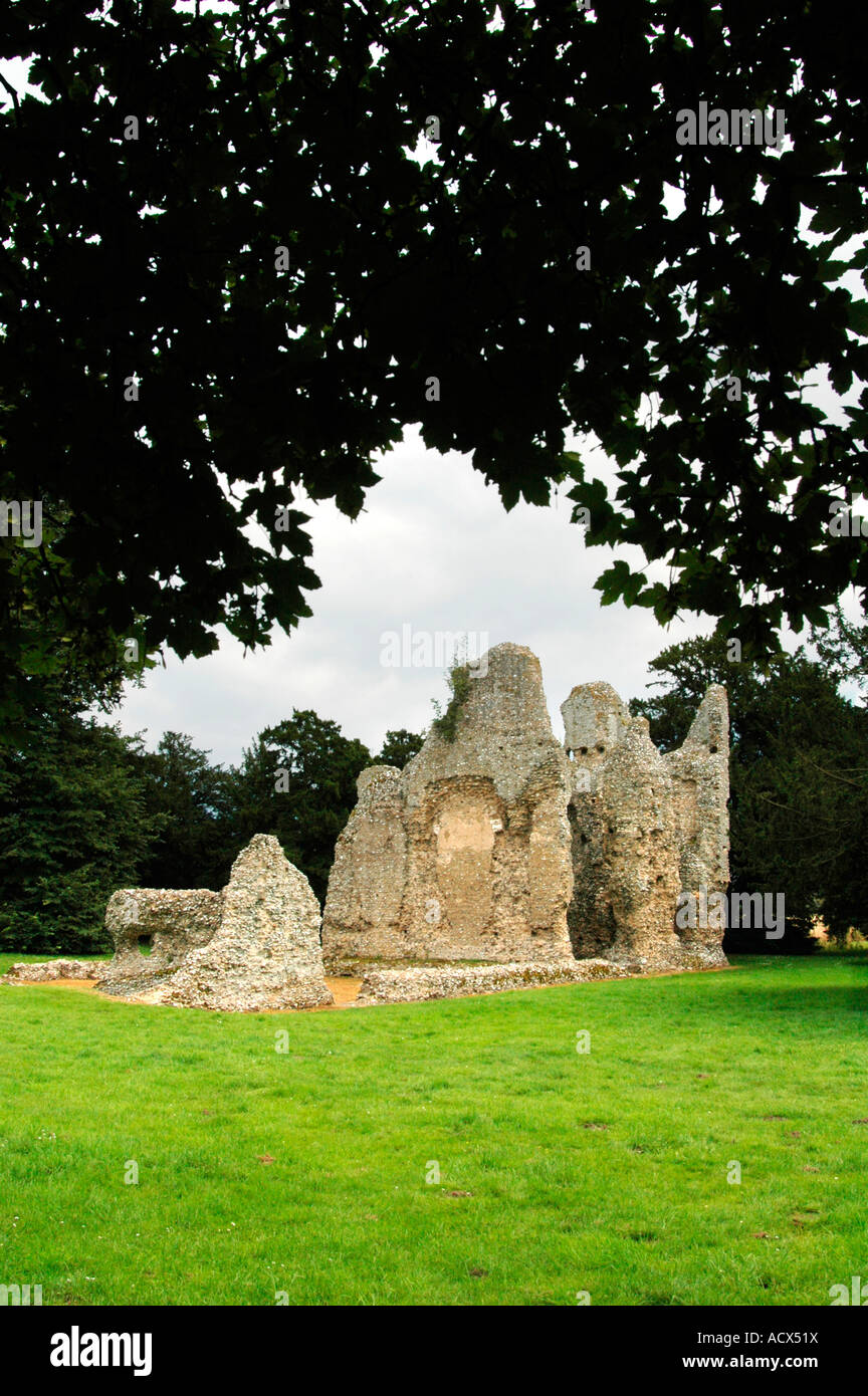 Ruins of Weeting Castle, Norfolk, UK Stock Photo - Alamy