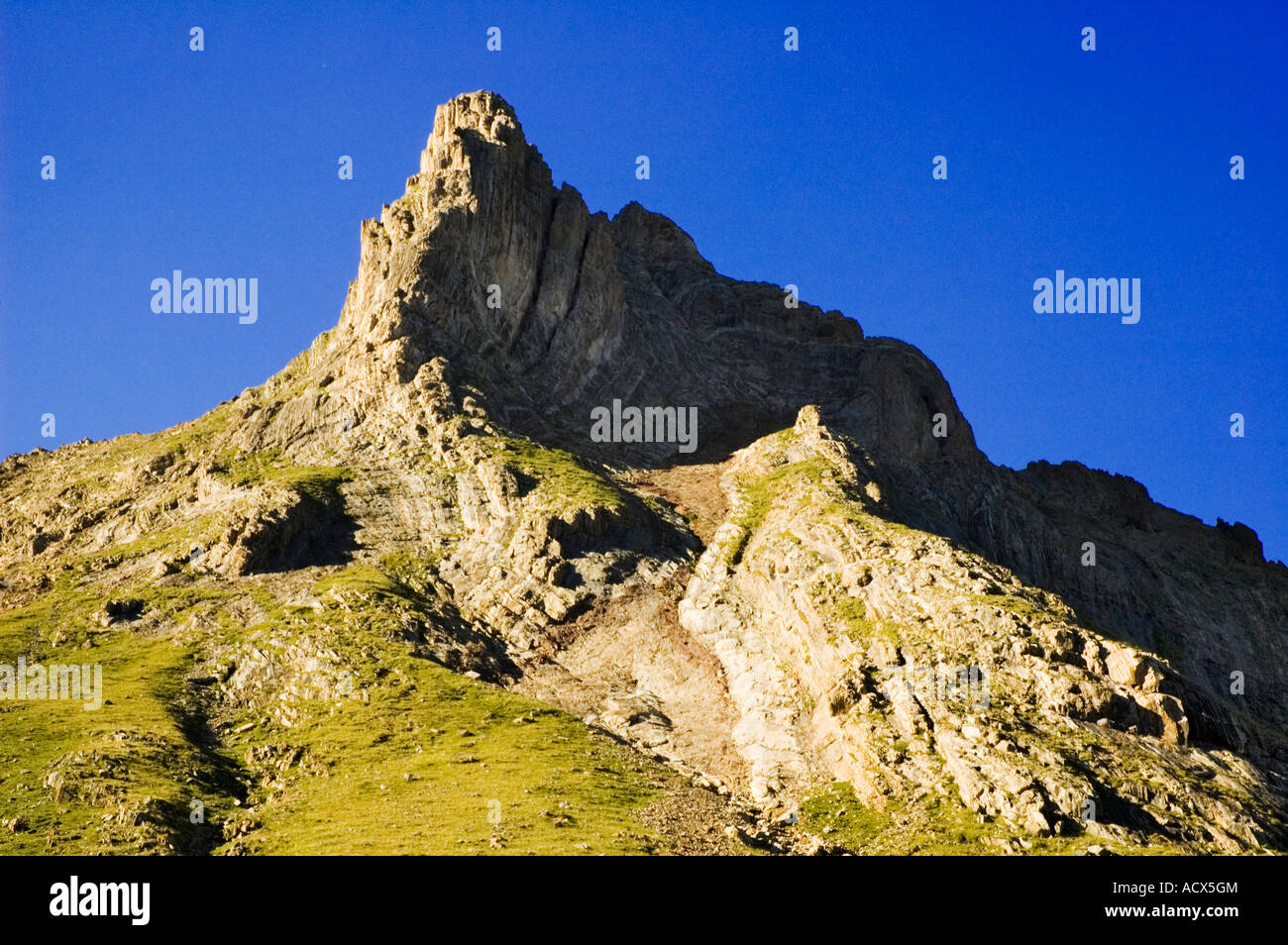Beautiful landscape of the Pyrenees the mountain range that separates ...
