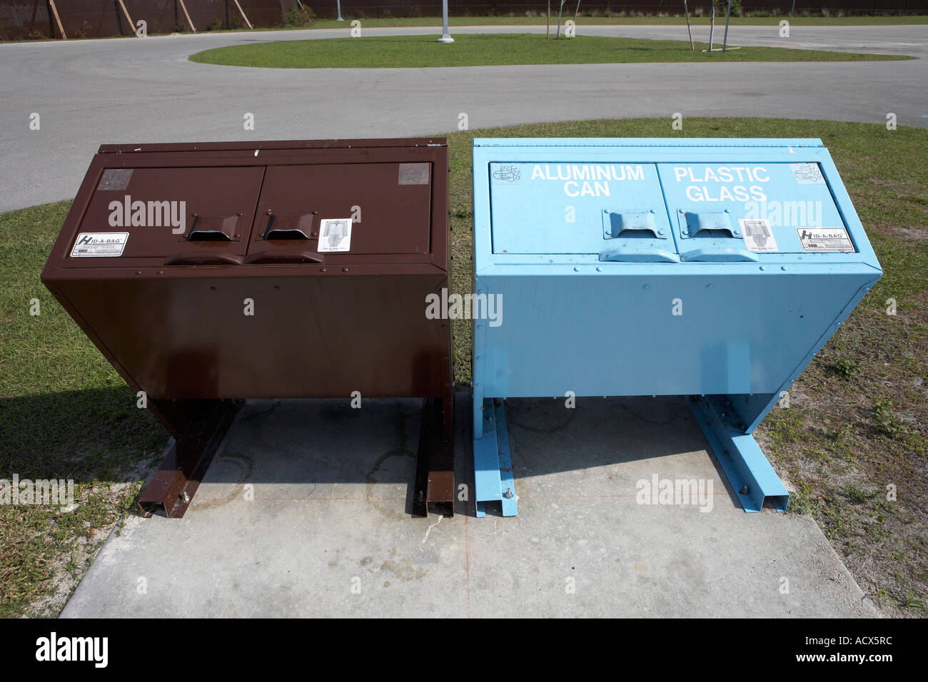 recycling bins at oasis visitor center big cypress national preserve ...