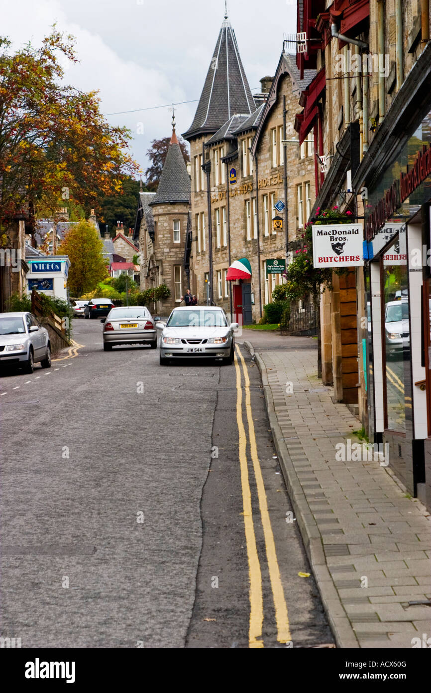 City street in Scotland Stock Photo - Alamy
