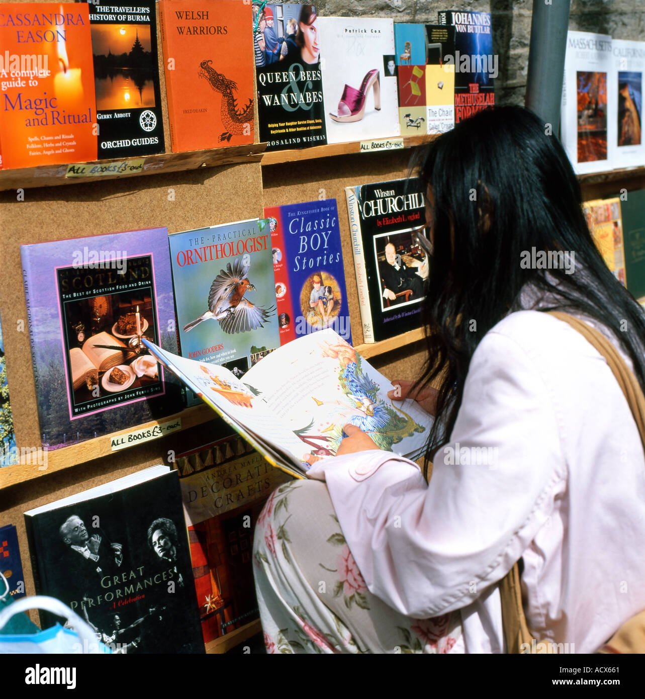 People the book store at the hay festival in hay on wye hi-res stock ...