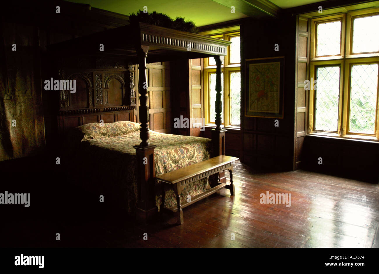 LITTLEDEAN HALL IN THE FOREST OF DEAN GLOUCESTERSHIRE UK Stock Photo ...