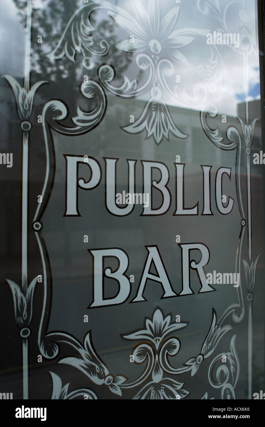 Public Bar sign on pub door London UK Stock Photo - Alamy
