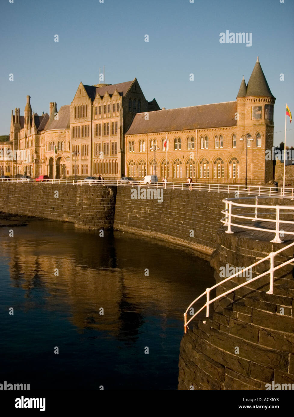 The old college buildings Aberystwyth University, promenade seaside ...