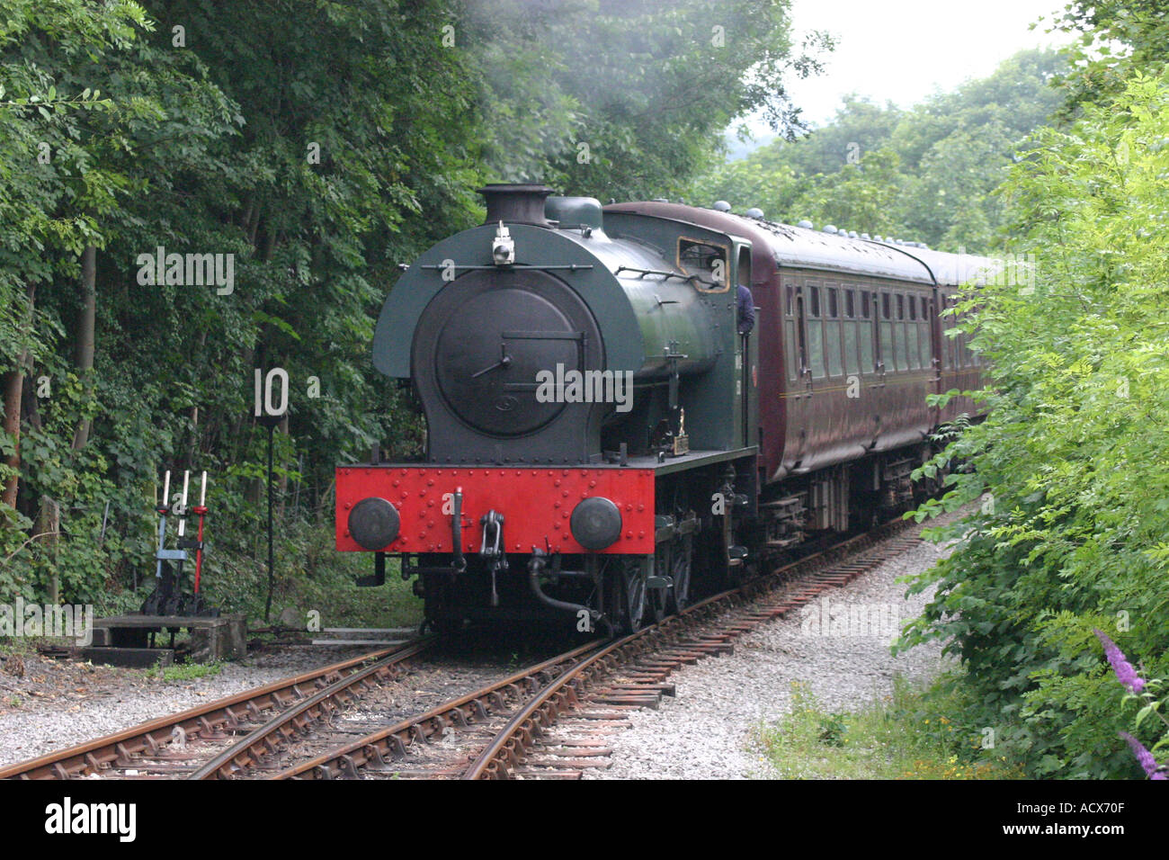 Saddle tank on Peak Rail train at Matlock Stock Photo - Alamy