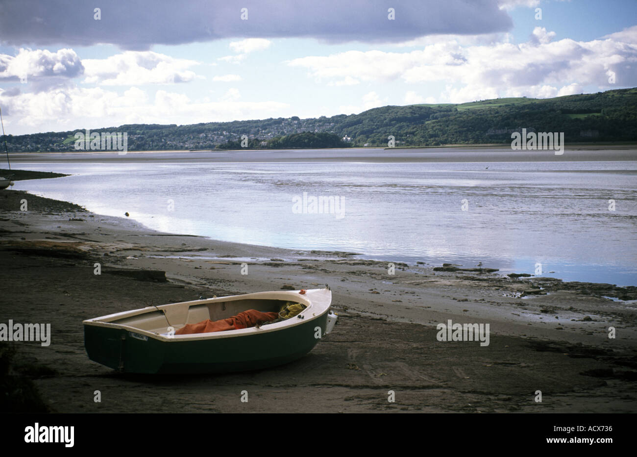 Kent River estuary at Arnside looking towards Holme Island and Grange ...
