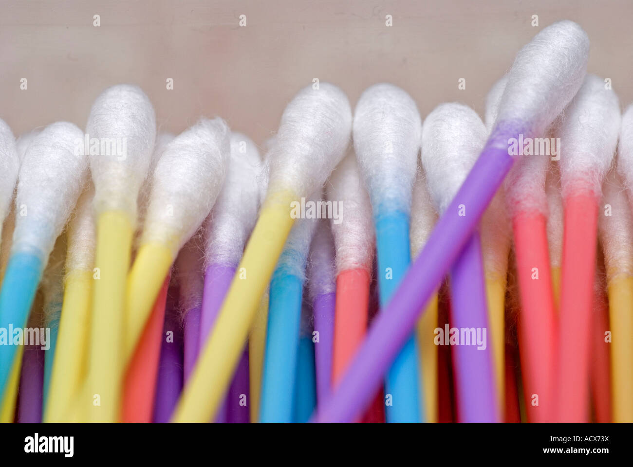 Colourful cotton swabs Stock Photo - Alamy