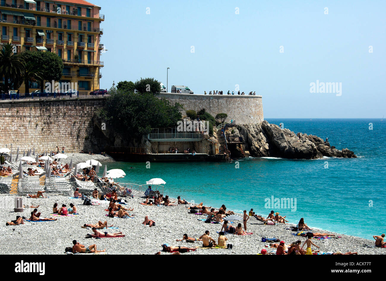 The Beach and Sea Nice EDITORIAL USE ONLY Stock Photo - Alamy