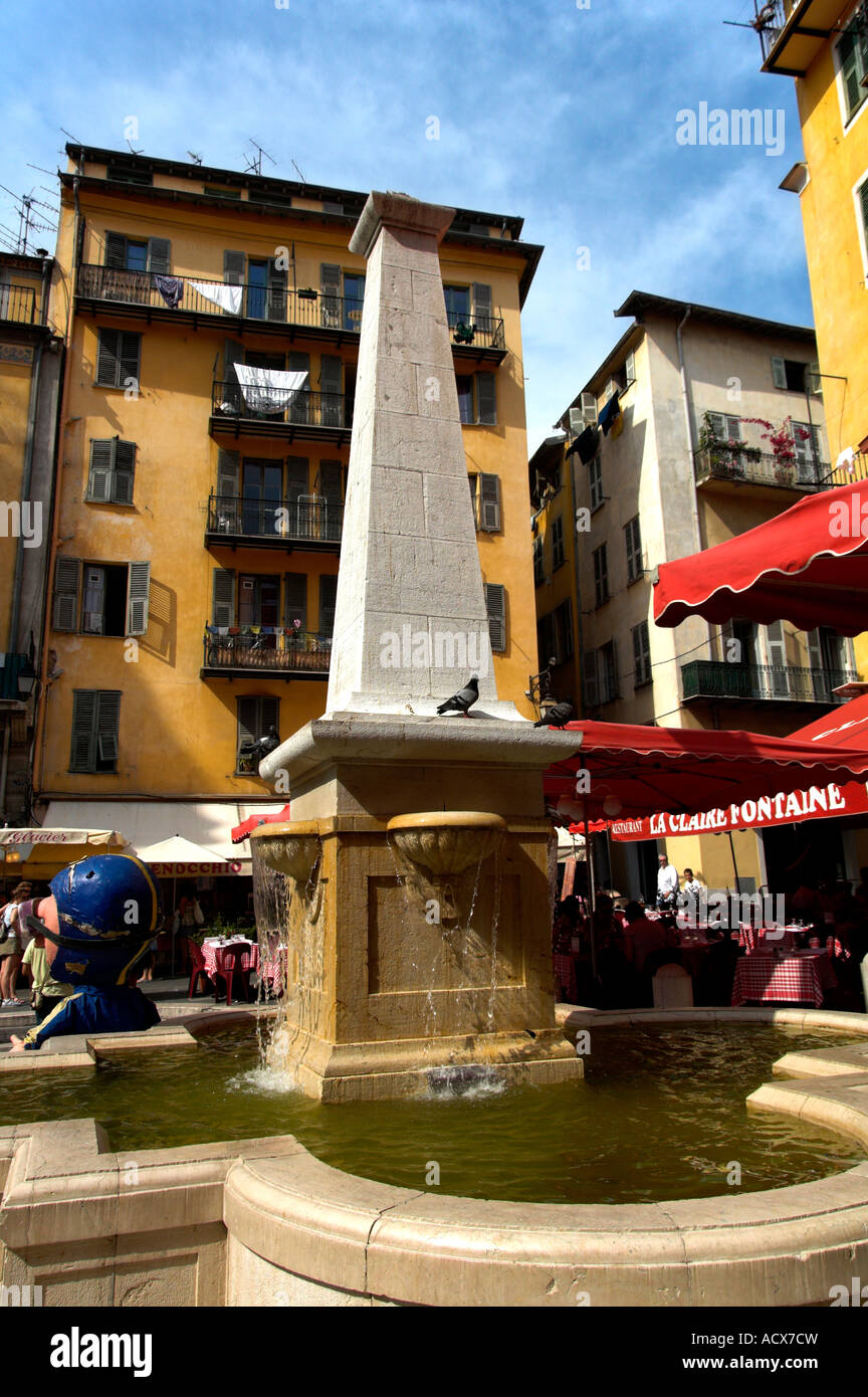 Place Rossetti Nice Old Town EDITORIAL USE ONLY Stock Photo - Alamy