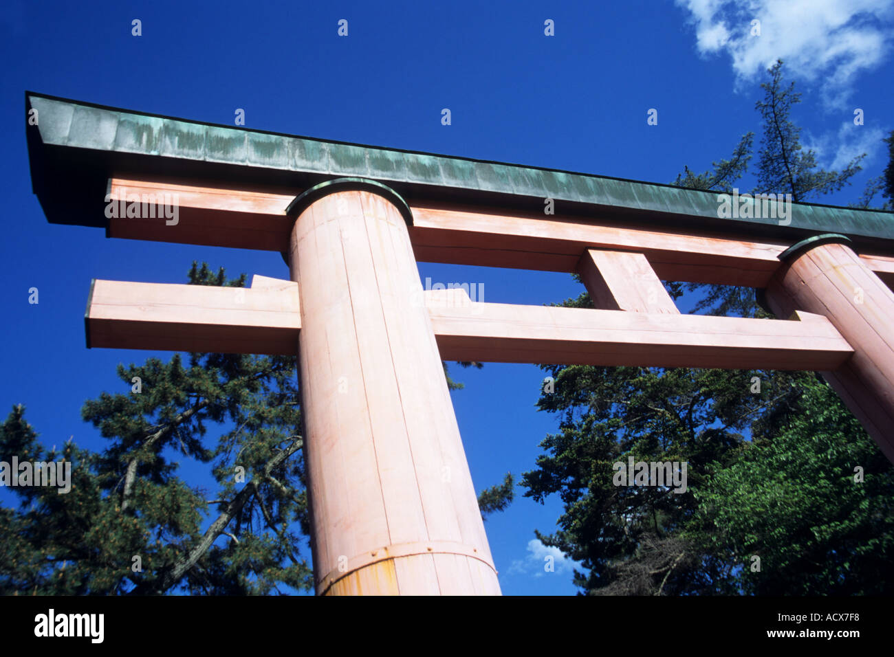 Torii Gateway to shrine Japan Stock Photo - Alamy