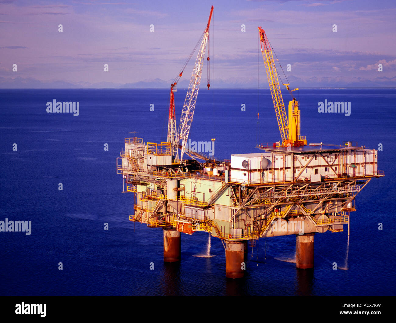 Chevron oil exploration rig hi-res stock photography and images - Alamy
