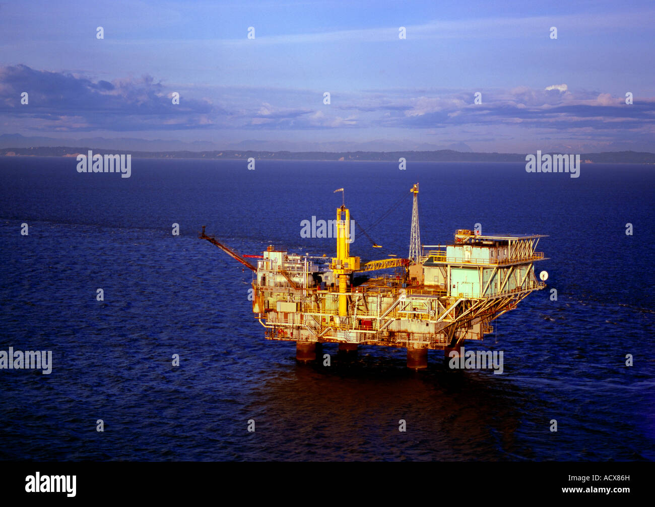 Chevron oil exploration rig hi-res stock photography and images - Alamy