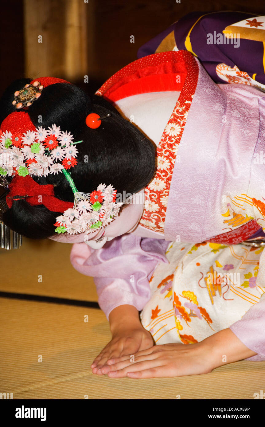 Japan Honshu Island Kyoto City Maiko Trainee Geisha Entertainment at ...