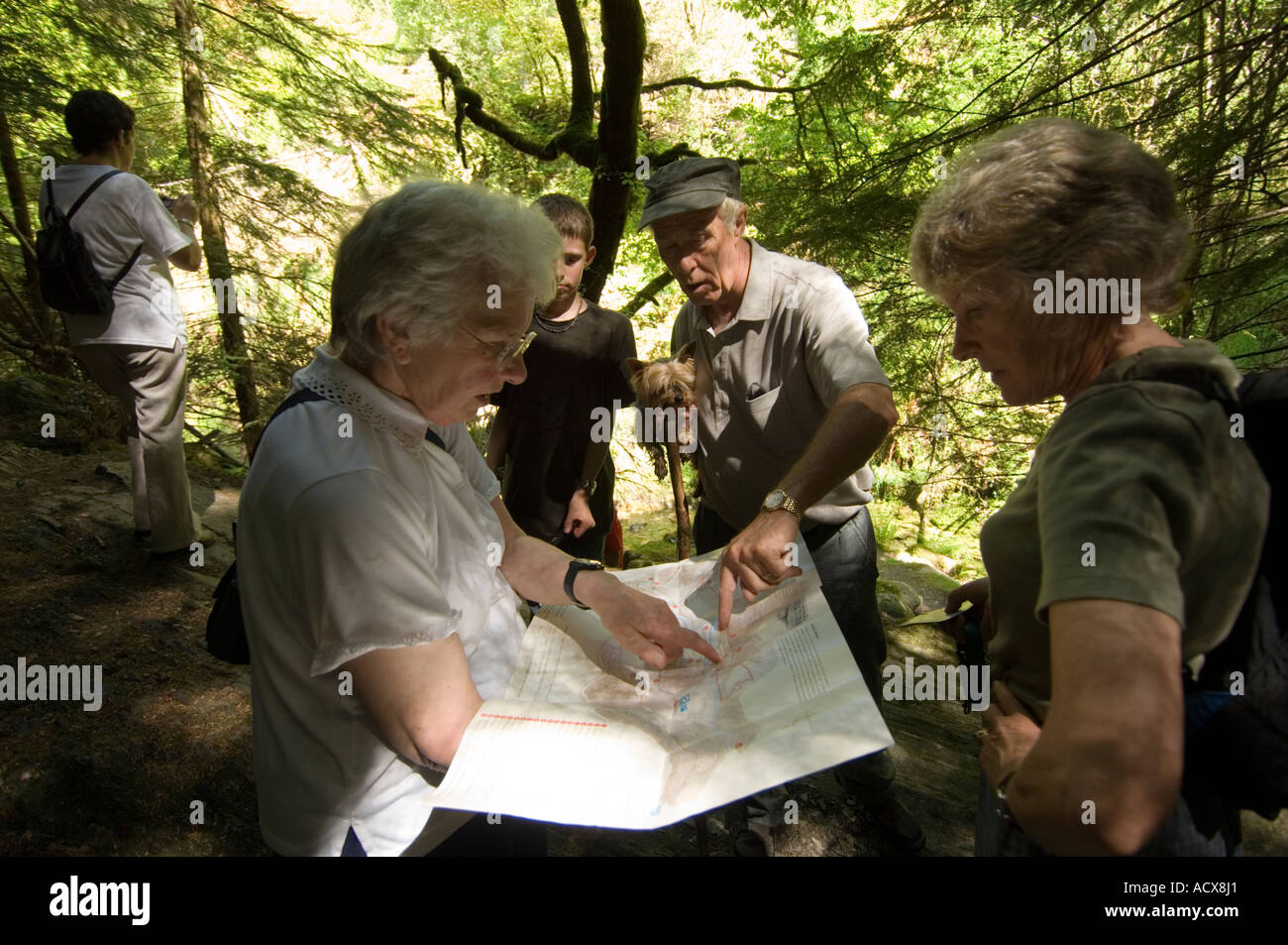 Reading map looking walker hi-res stock photography and images - Alamy
