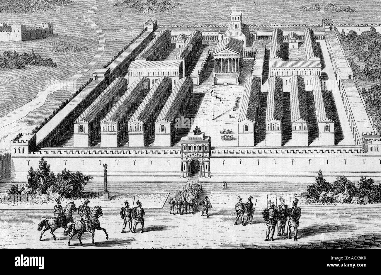 geography/travel, Rome, Castra Praetoria, baracks of the Pretorian ...