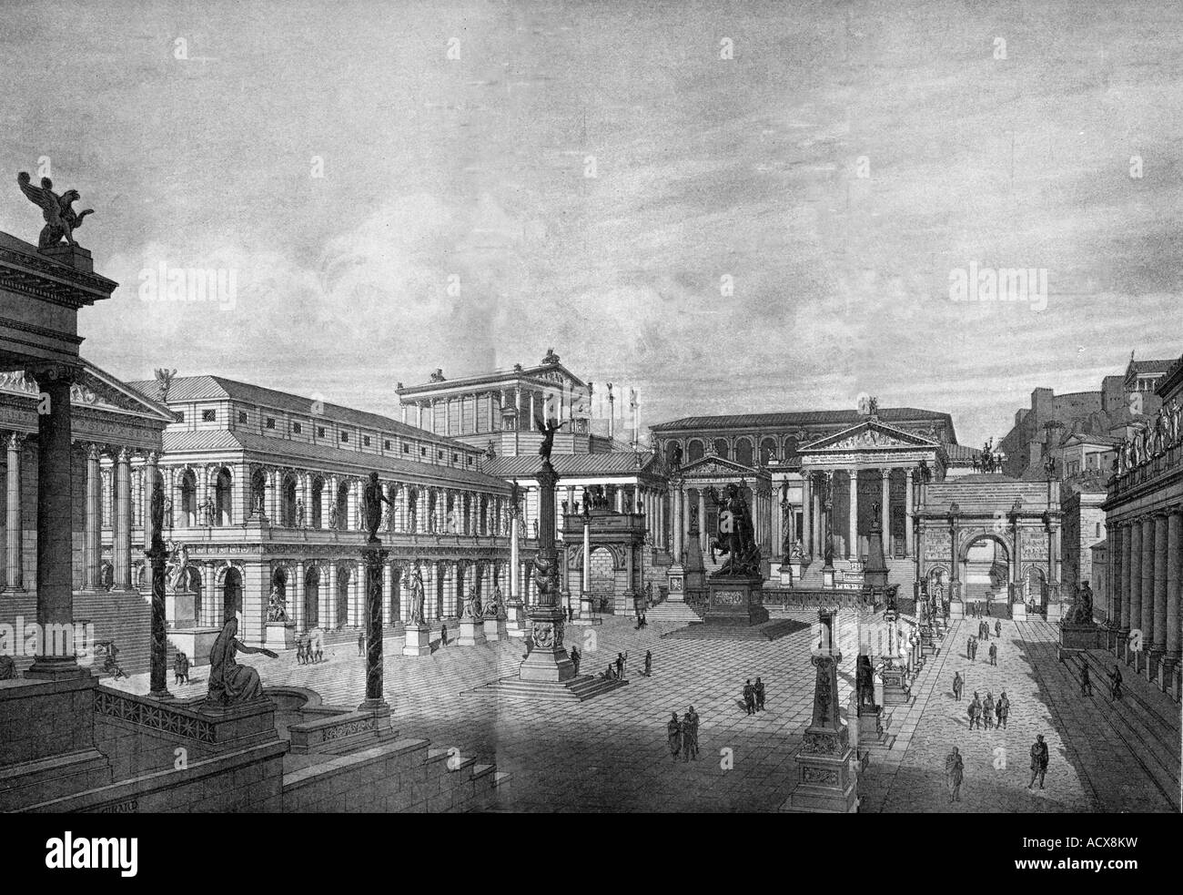 Roman ancient arch rome Black and White Stock Photos & Images - Alamy