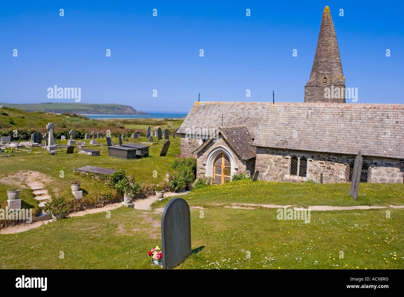 Poet st enodoc church hi-res stock photography and images - Alamy