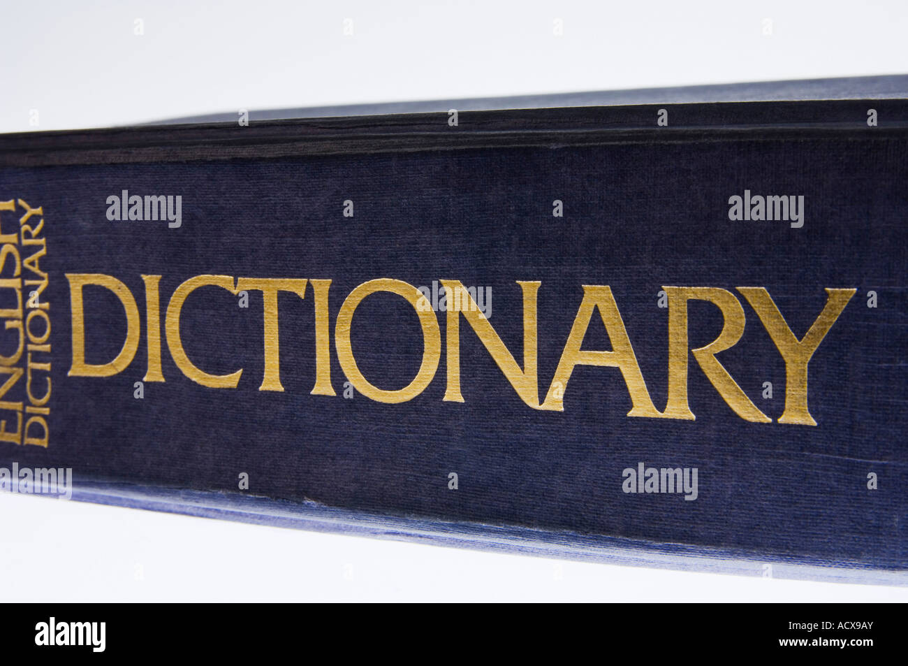 A book with Dictionary on its spine Stock Photo - Alamy