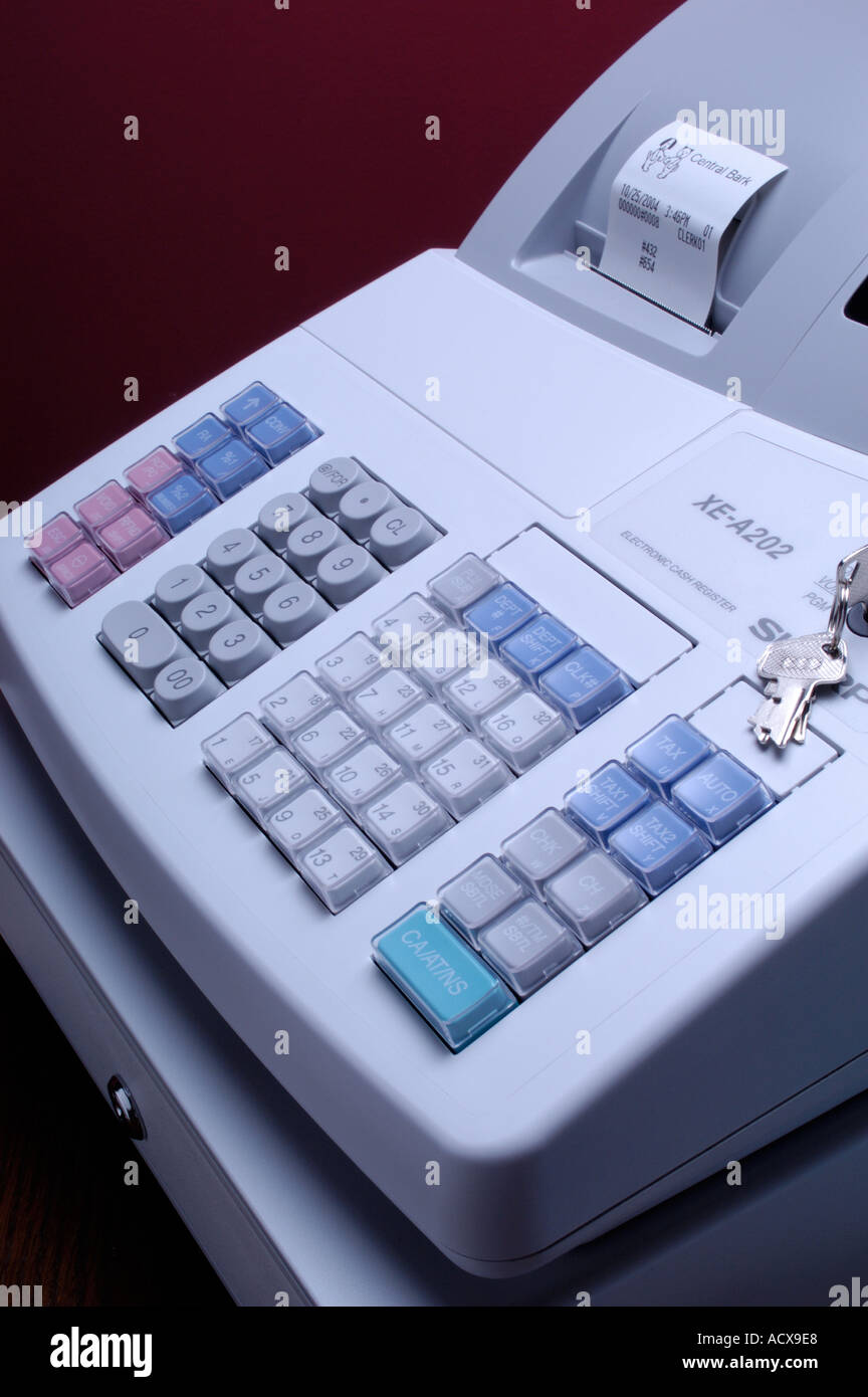 electronic cash register Stock Photo - Alamy