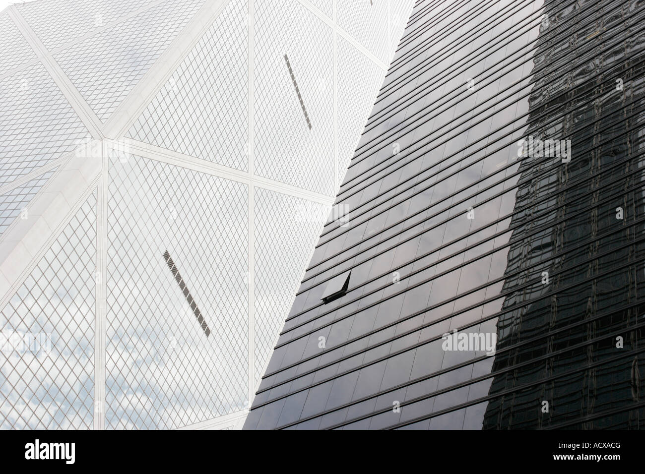 Office tower blocks Hong Kong Stock Photo - Alamy