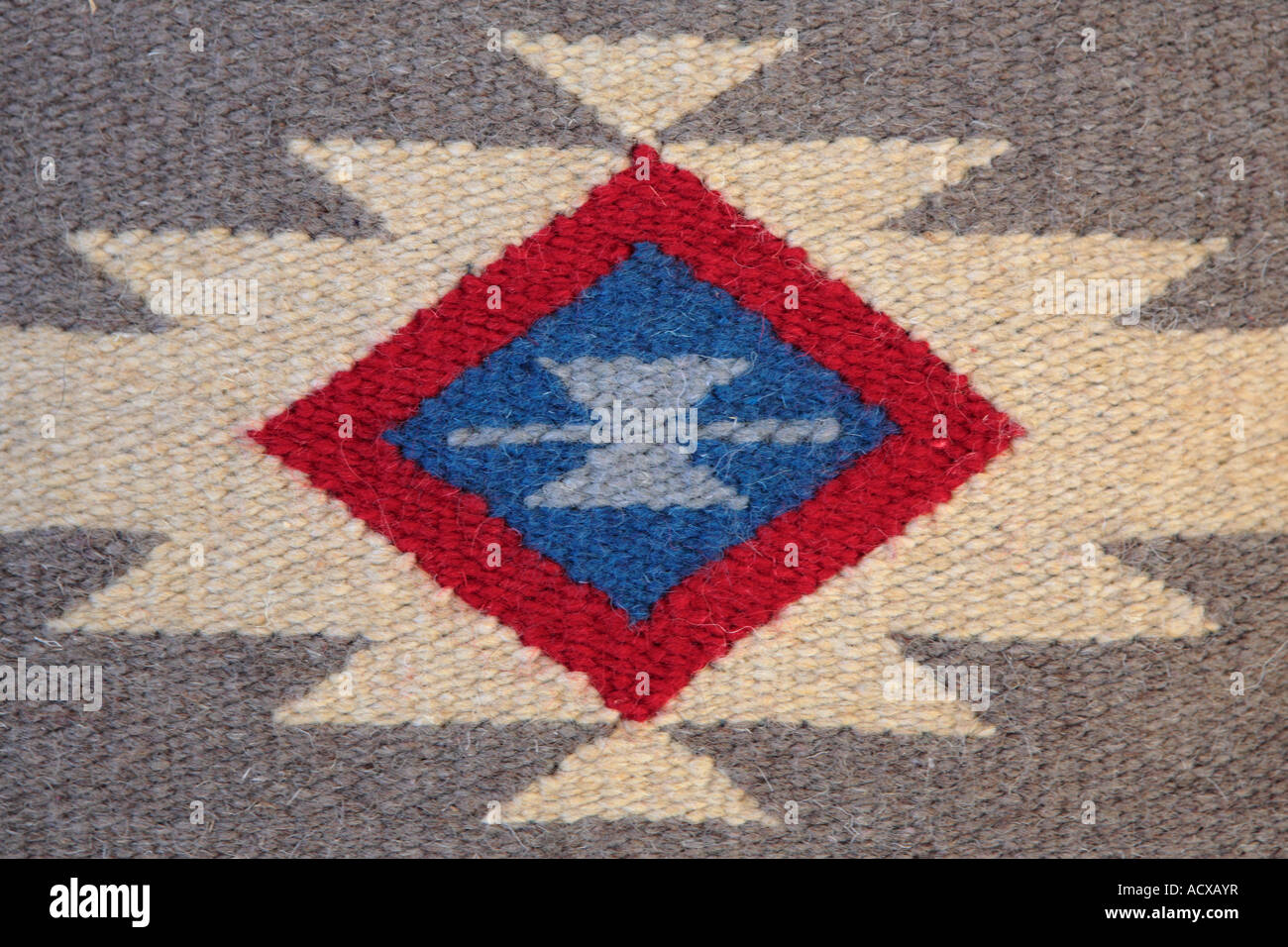 hand wooven rug with native american pattern santa fe new mexico Stock ...