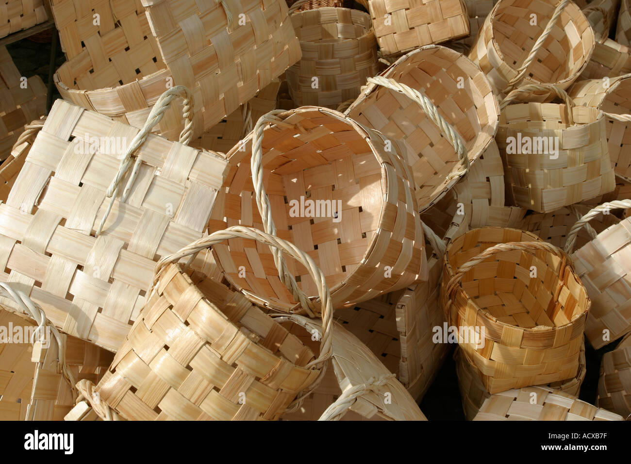 Group of baskets hi-res stock photography and images - Alamy