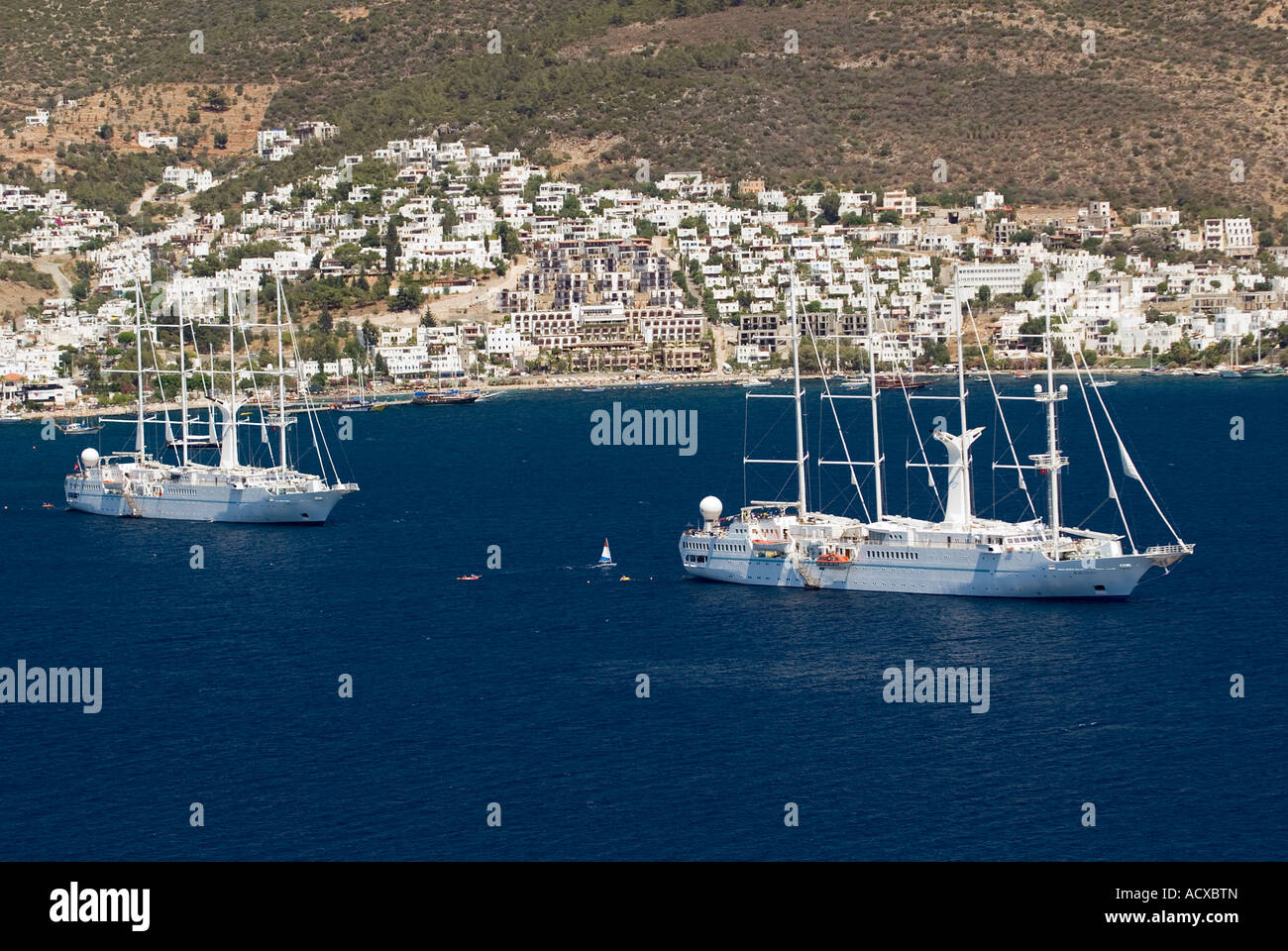 Crusing ships in Bodrum, Turkey Stock Photo - Alamy
