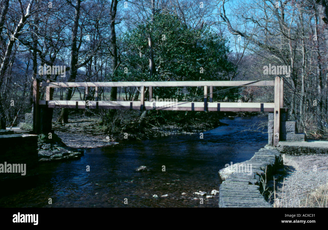 Simple timber truss footbridge hi-res stock photography and images - Alamy
