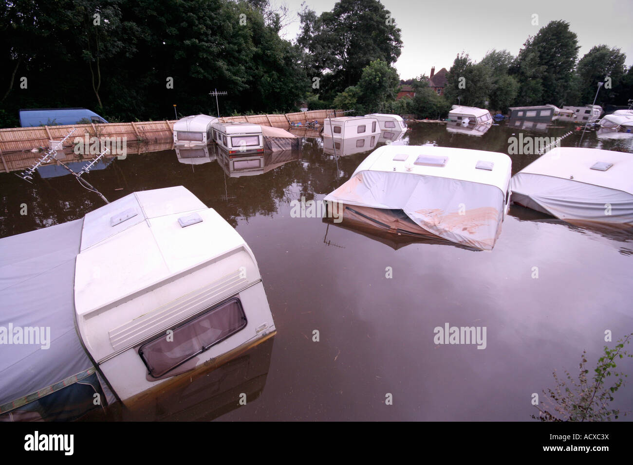 Flooded caravans hi-res stock photography and images - Alamy