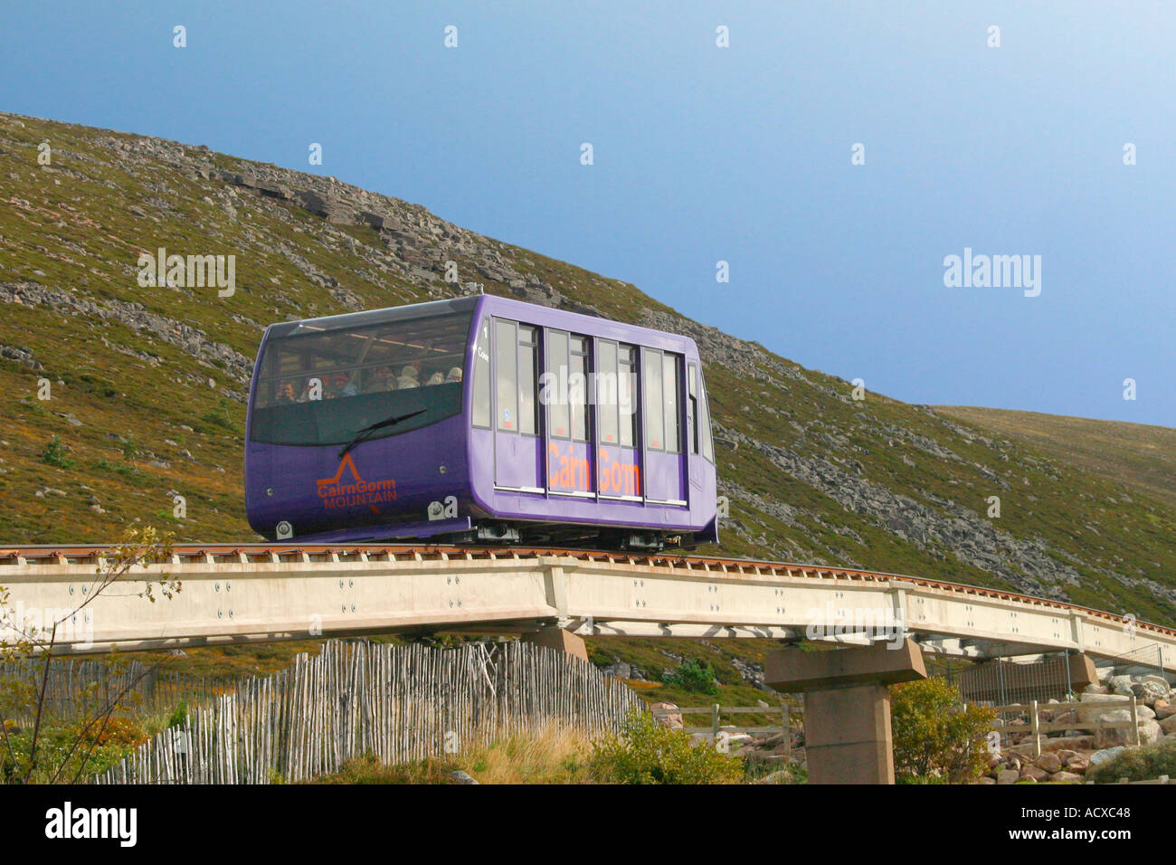 Cairngorm mountain funicular railway aviemore hi-res stock photography ...