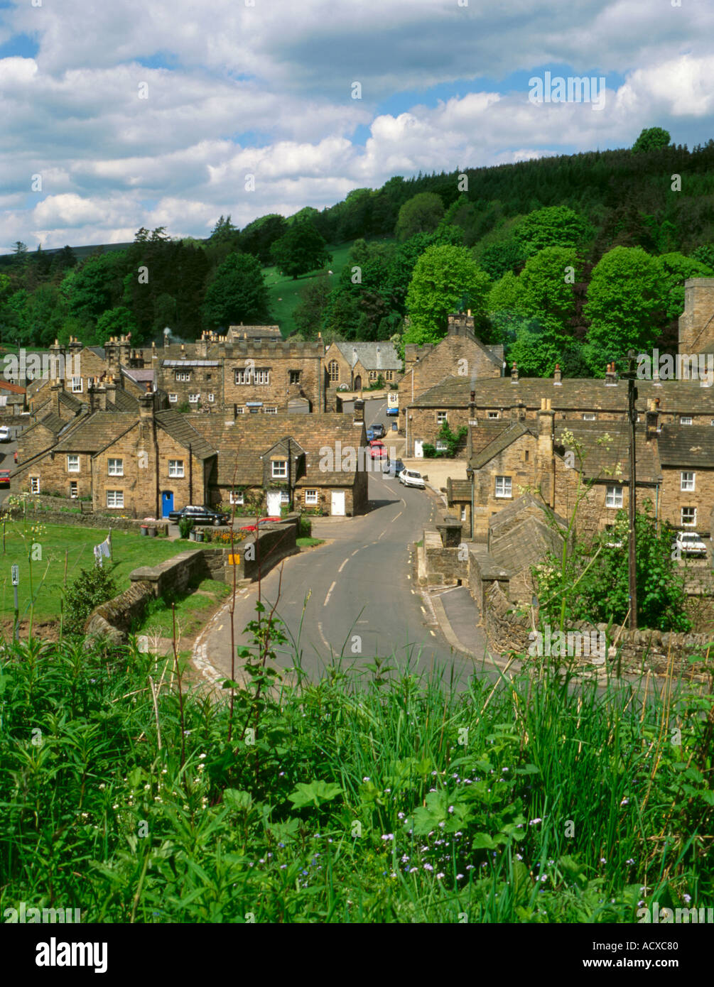Blanchland village in summer, Northumberland, England, UK Stock Photo ...