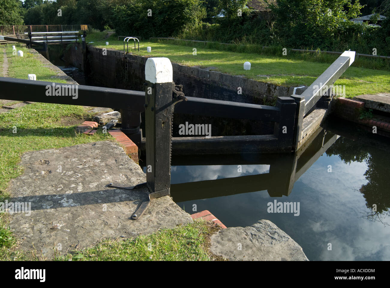 Basingstoke Canal Ash Lock near Ash Surrey Stock Photo - Alamy