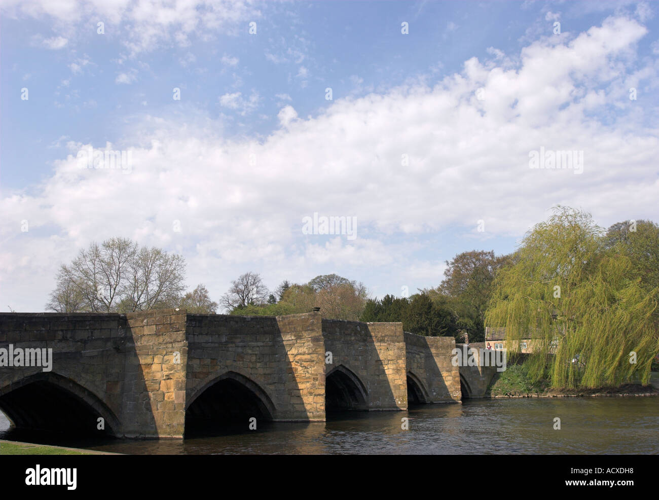 Bridge over river wye bakewell hi-res stock photography and images - Alamy