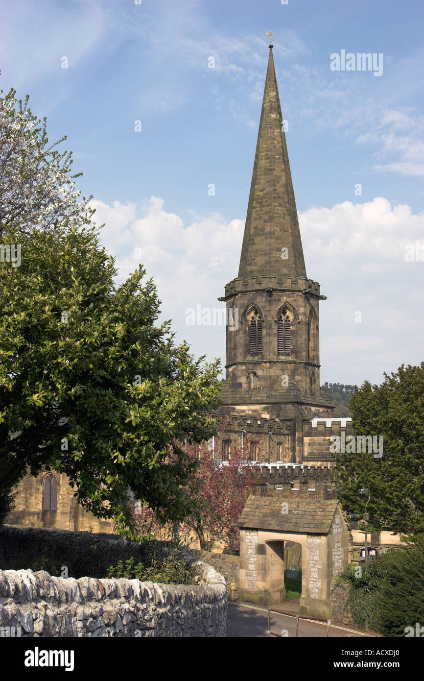 Bakewell All Saints Parish Church in the Derbyshire Peak District ...