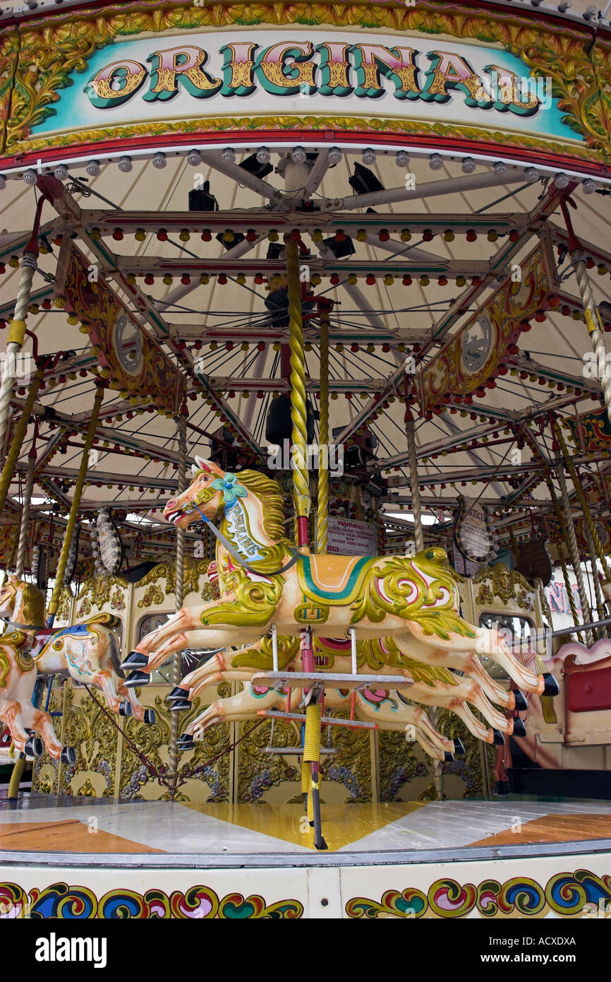 Merry Go Round on the promenade at Southport Stock Photo - Alamy