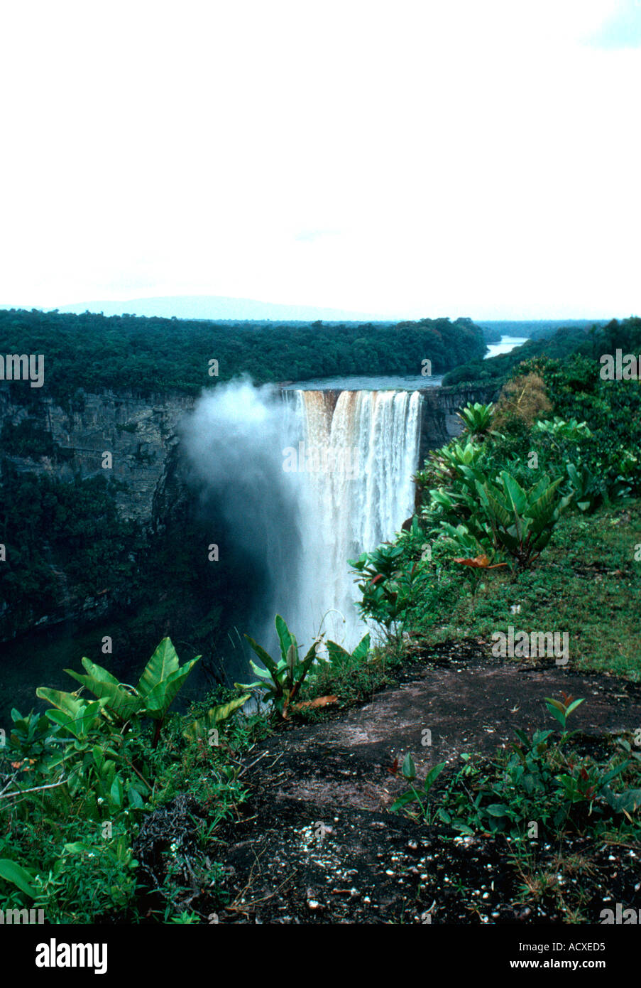 Potaro river Kaieteur Falls Guyana South America Stock Photo - Alamy