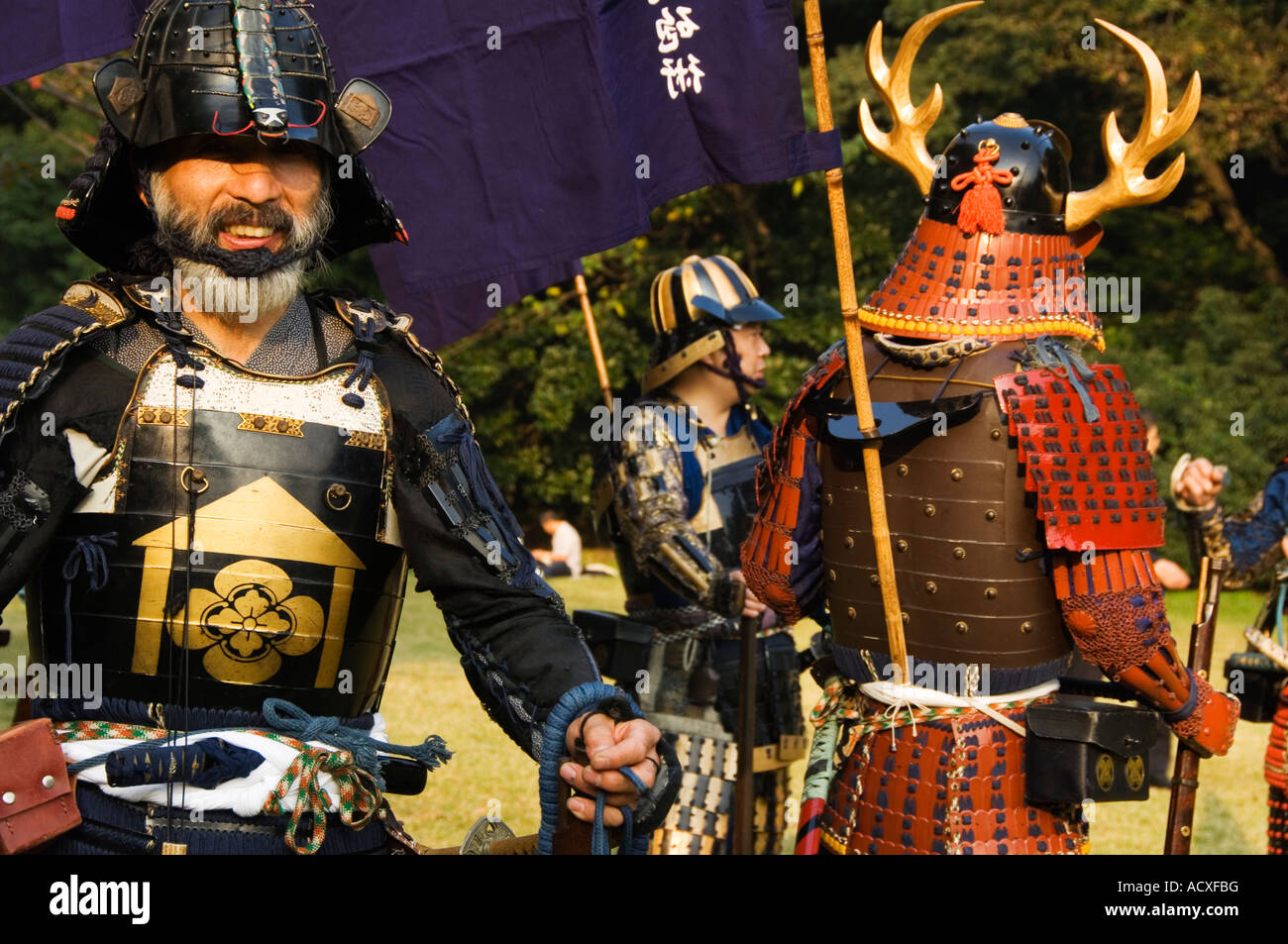 Japan Honshu Island Tokyo Samurai Costume Battle Renactment Stock Photo ...