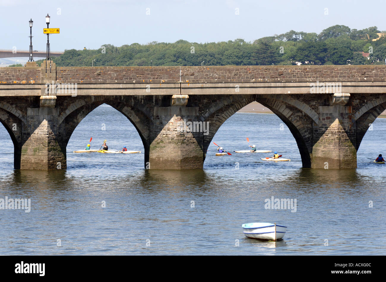 Bideford Bridge in North Devon England UK Stock Photo - Alamy