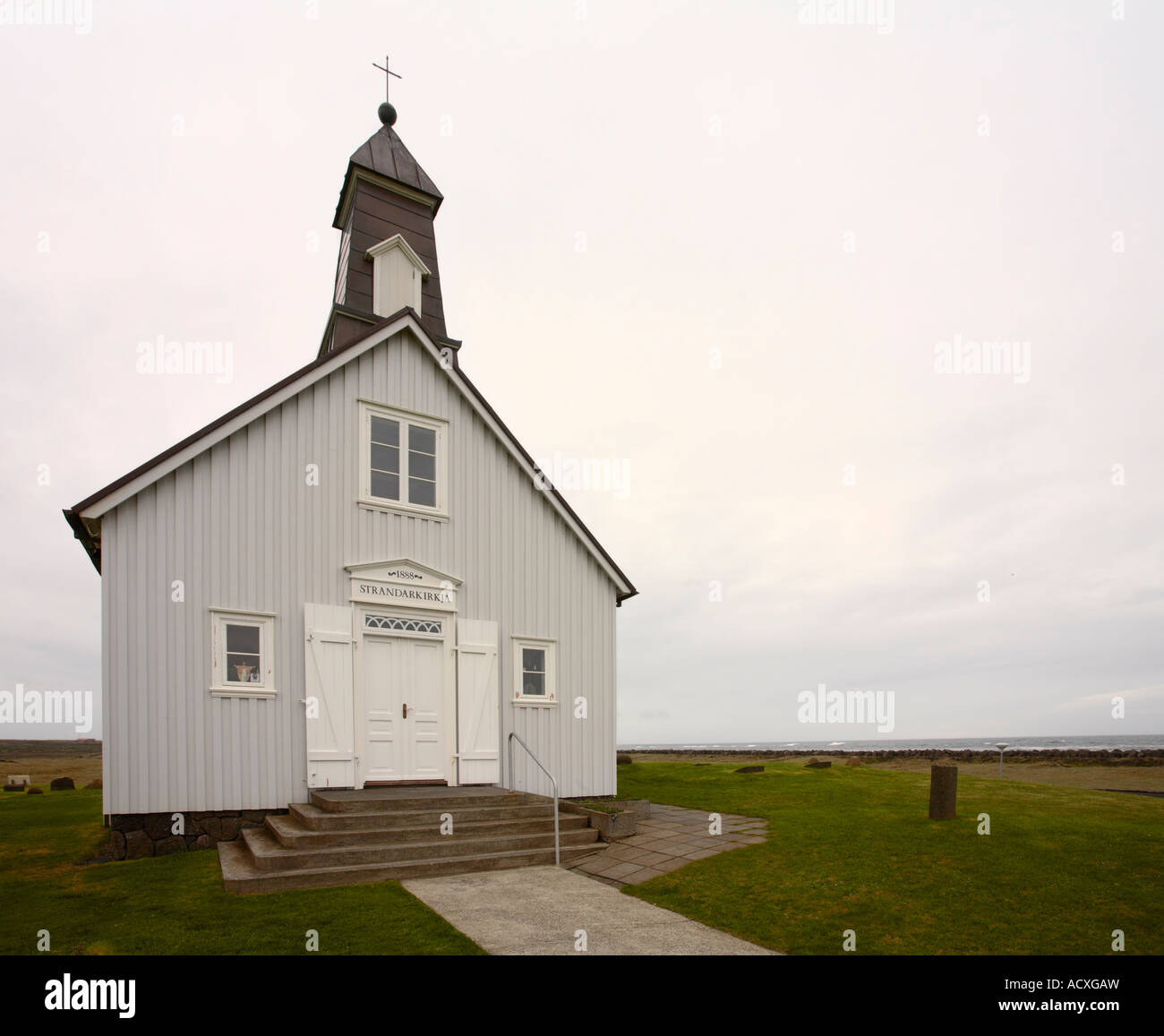Strandarkirkja church, South Coast, Angel Cove, Iceland Stock Photo - Alamy
