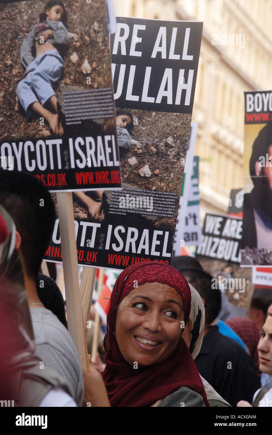 London July 22nd 2006 Demonstration calling for an end to war in Gaza ...