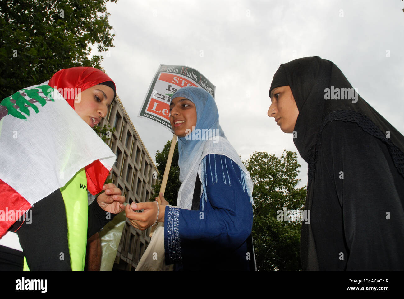 London July 22nd 2006 Demonstration calling for an end to war in Gaza ...