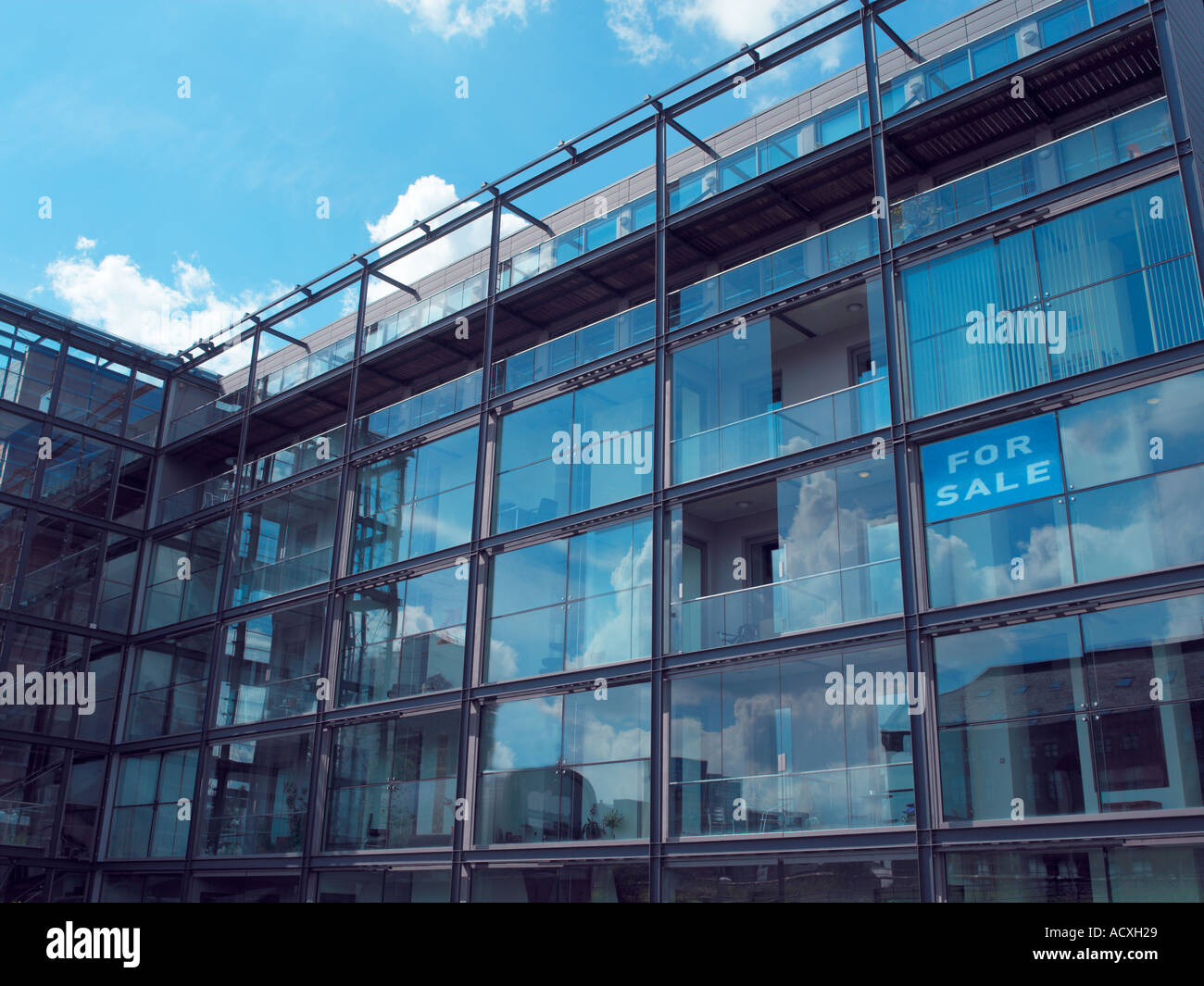 Modern glass architecture in Manchester England Stock Photo - Alamy