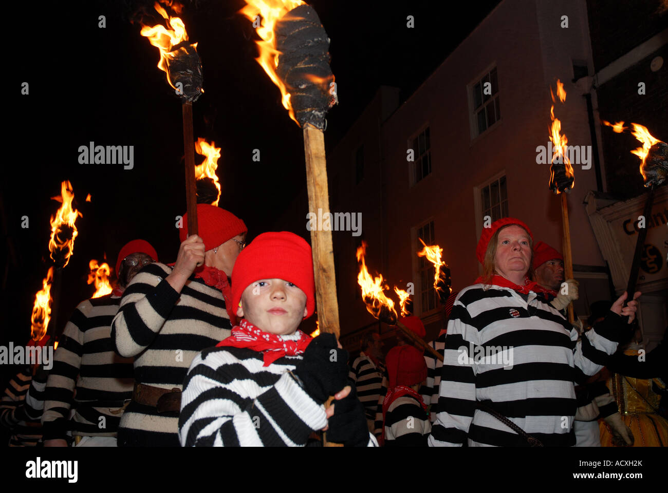 Lewes Sussex England November 5th . Fireworks night.Guy Fawkes ...